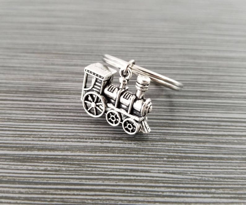 Train Keychain Custom Gift Silver Keychain 3D Train Key | Etsy