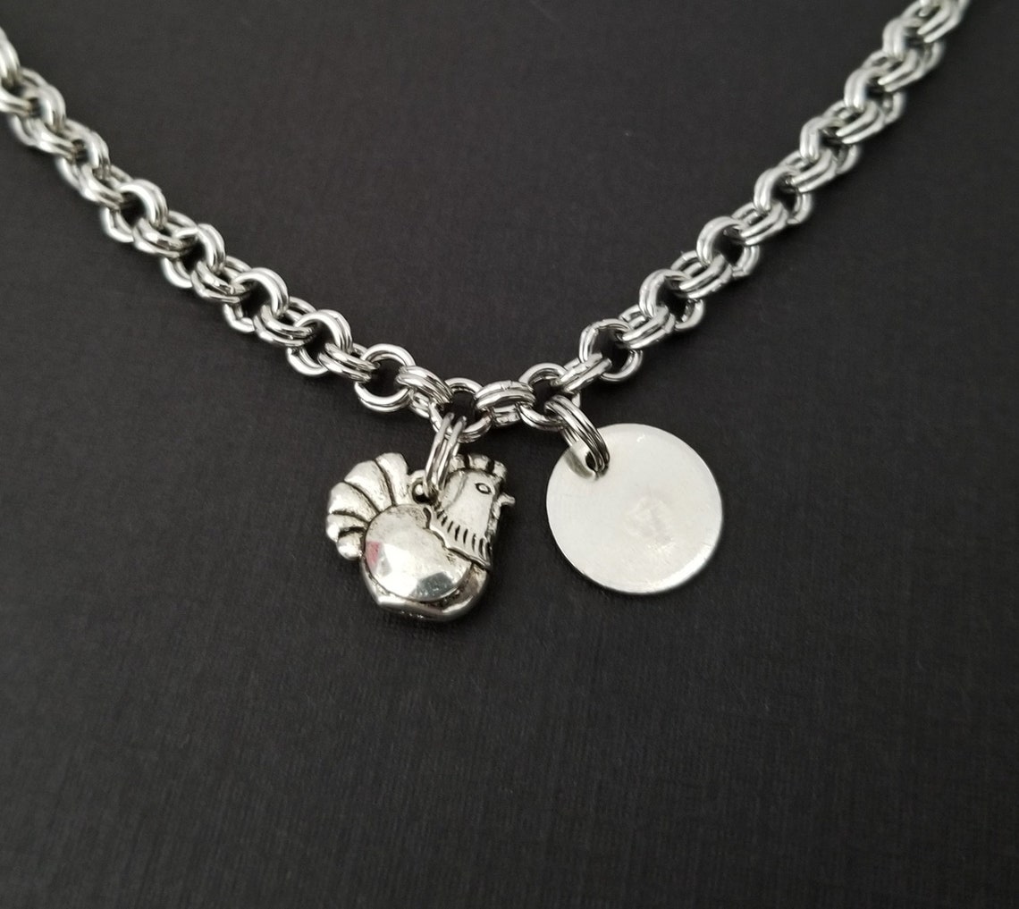 Chicken Jewelry - Hen Charm Bracelet - Chicken Bracelet - Hen Jewelry ...