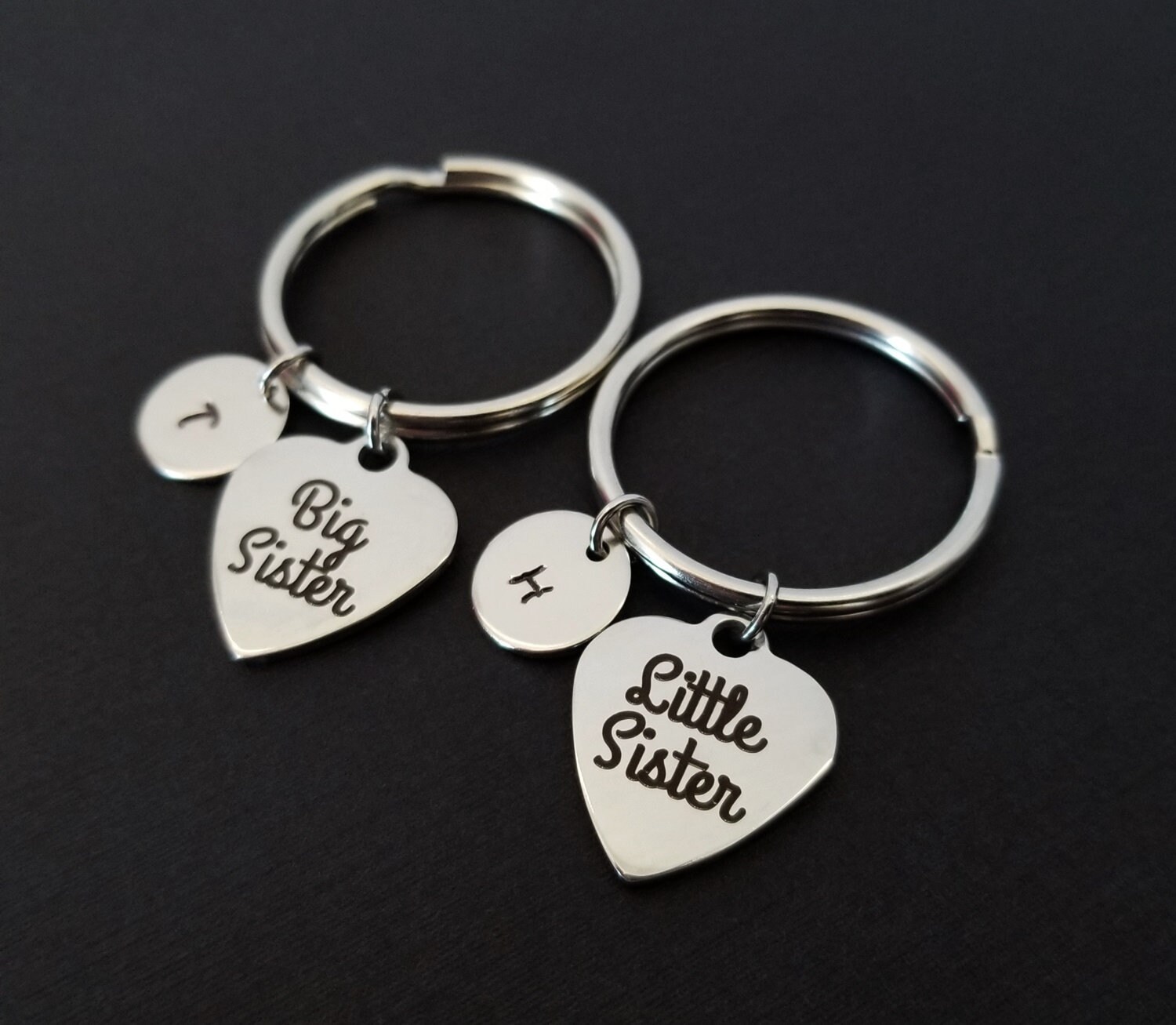 Big Sister Key Chain Little Sister Keychains Gift for | Etsy