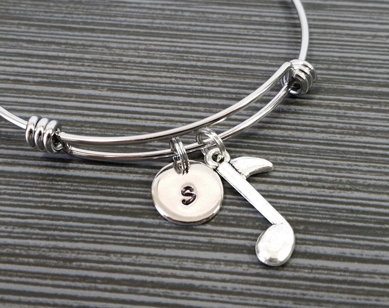 Music Note Bracelet - One Eighth Note Bracelet - Personalized Bracelet ...