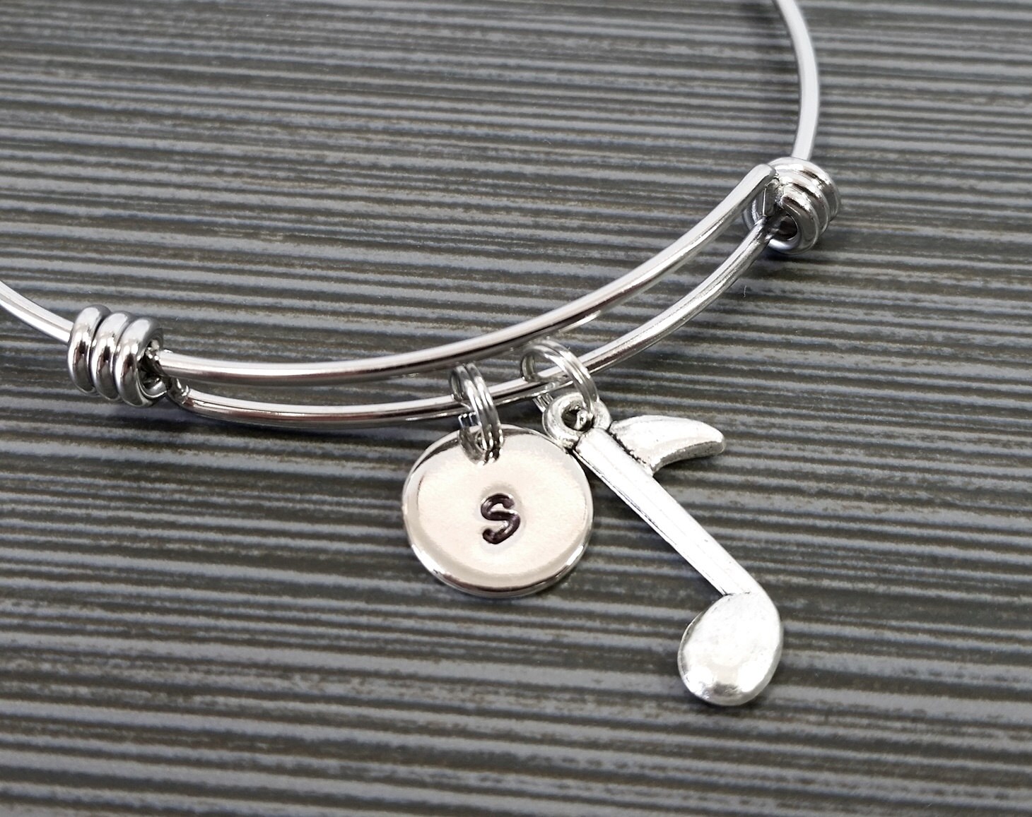 Music Note Bracelet - One Eighth Note Bracelet - Personalized Bracelet ...