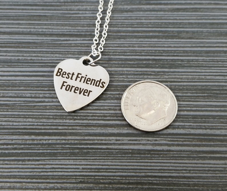 Two Best Friends Forever Necklaces BFF Necklace | Etsy