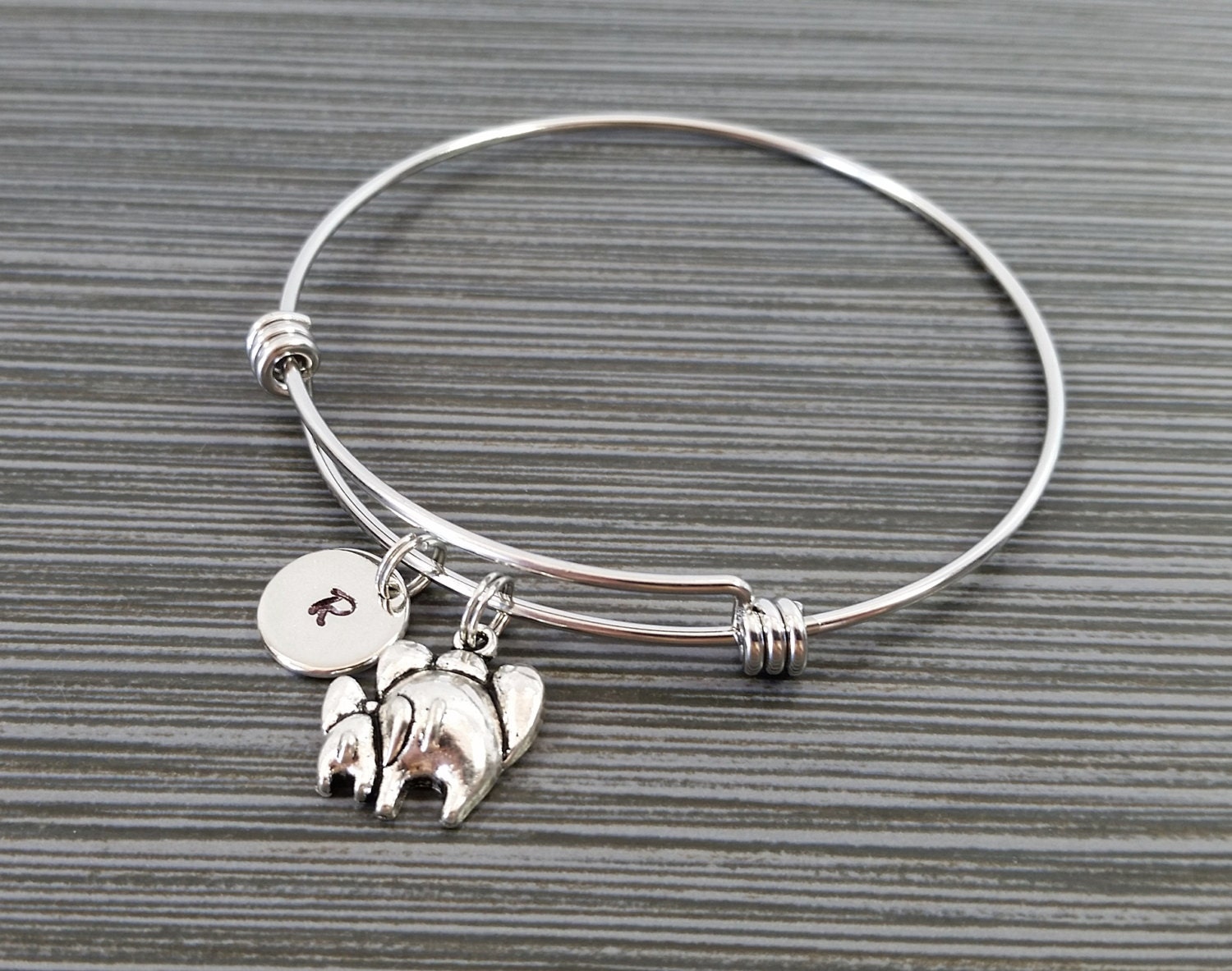 Elephant Bangle Bracelet Elephant Bracelet Expandable - Etsy