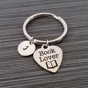 Book Lover Keychain - Writer Keychain - Custom Gift - Author Key Chain ...