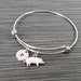 Pig Bangle Bracelet Pig Charm Bracelet Expandable Bangle - Etsy