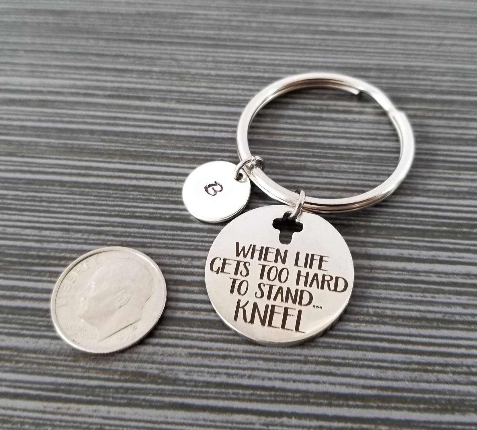 Custom Keychain Bible Verse Keychain Custom Gift When | Etsy