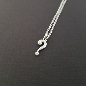 Question Mark Necklace - Question Pendant - Personalized Necklace ...