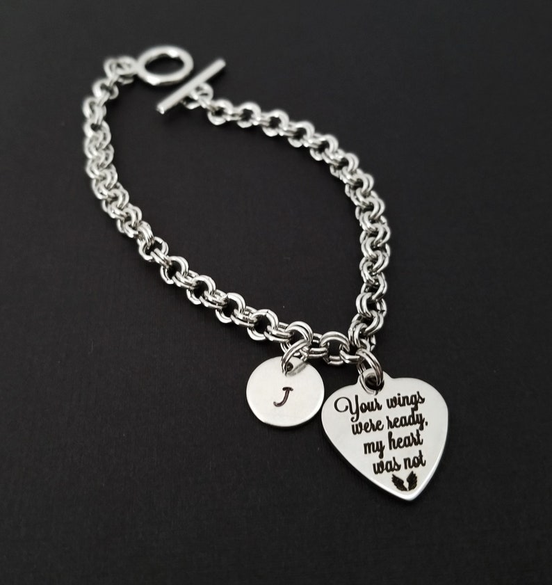 Remembrance Bracelet Memorial Bangle Memory Bracelet | Etsy