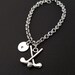 Golf Club Bracelet Sports Bangle Golf Charm Bracelet Caddy Bracelet ...