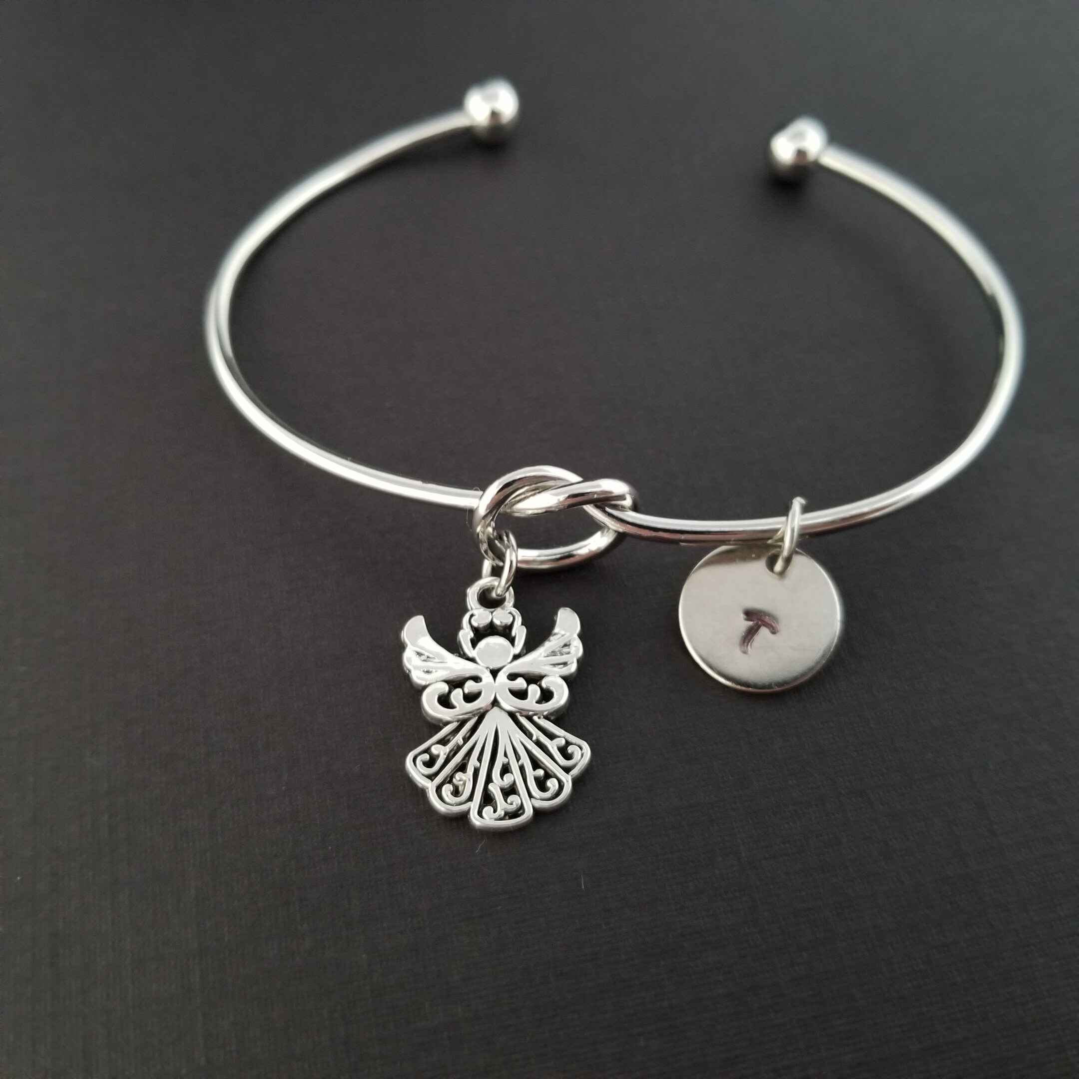 Two Angel Knot Bangles Angel Bangle Expandable Bangle | Etsy