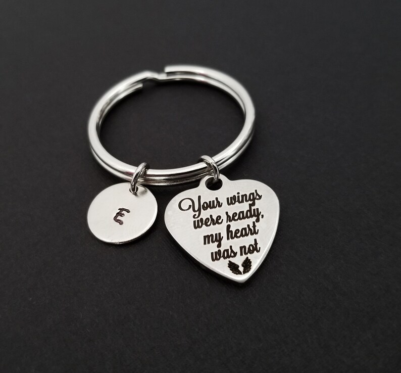 Remembrance Keyring Memorial Keychain Memory Key Ring - Etsy