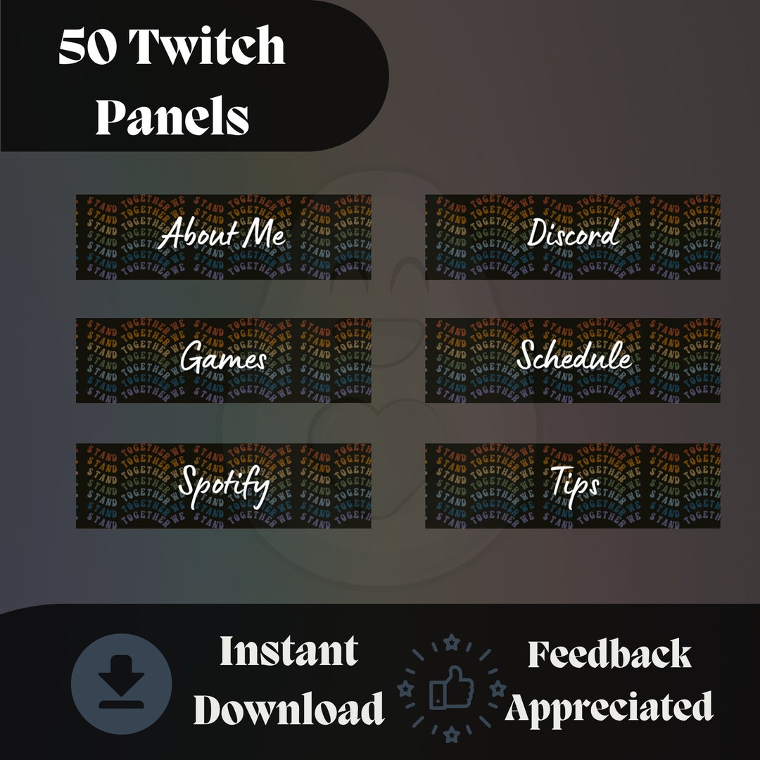 50 Pride Handwriting Twitch Panels | Calligraphy Inclusive LGBTQIA+ ...