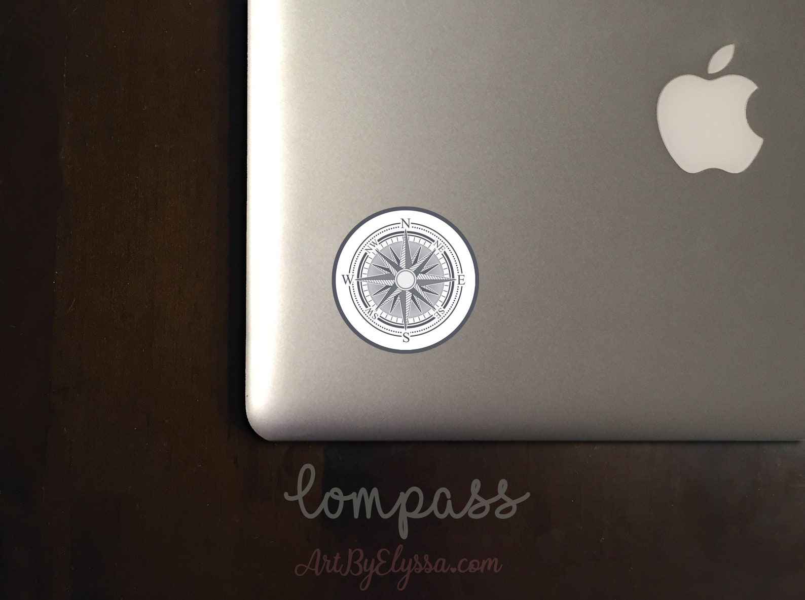 Compass Sticker | Etsy