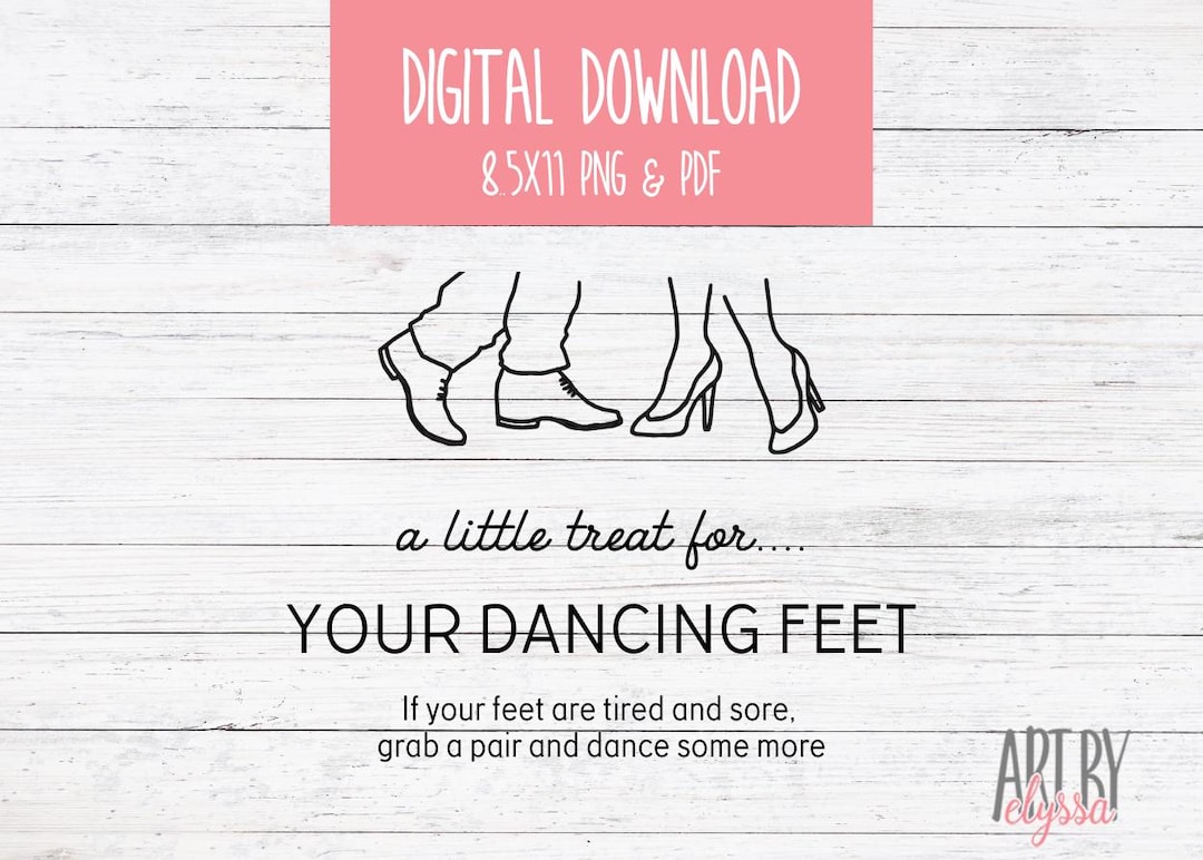 A Little Treat for Your Dancing Feet | Digital Download | Wedding ...