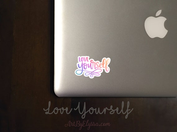 Love Yourself Sticker | Etsy