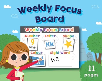 Preschool Focus Wall Shapes - Etsy