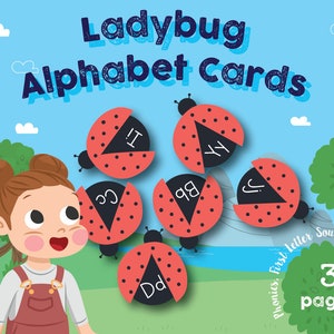 Alphabet, Ladybug Letters Game, Preschool, Kindergarten Classroom, Home ...