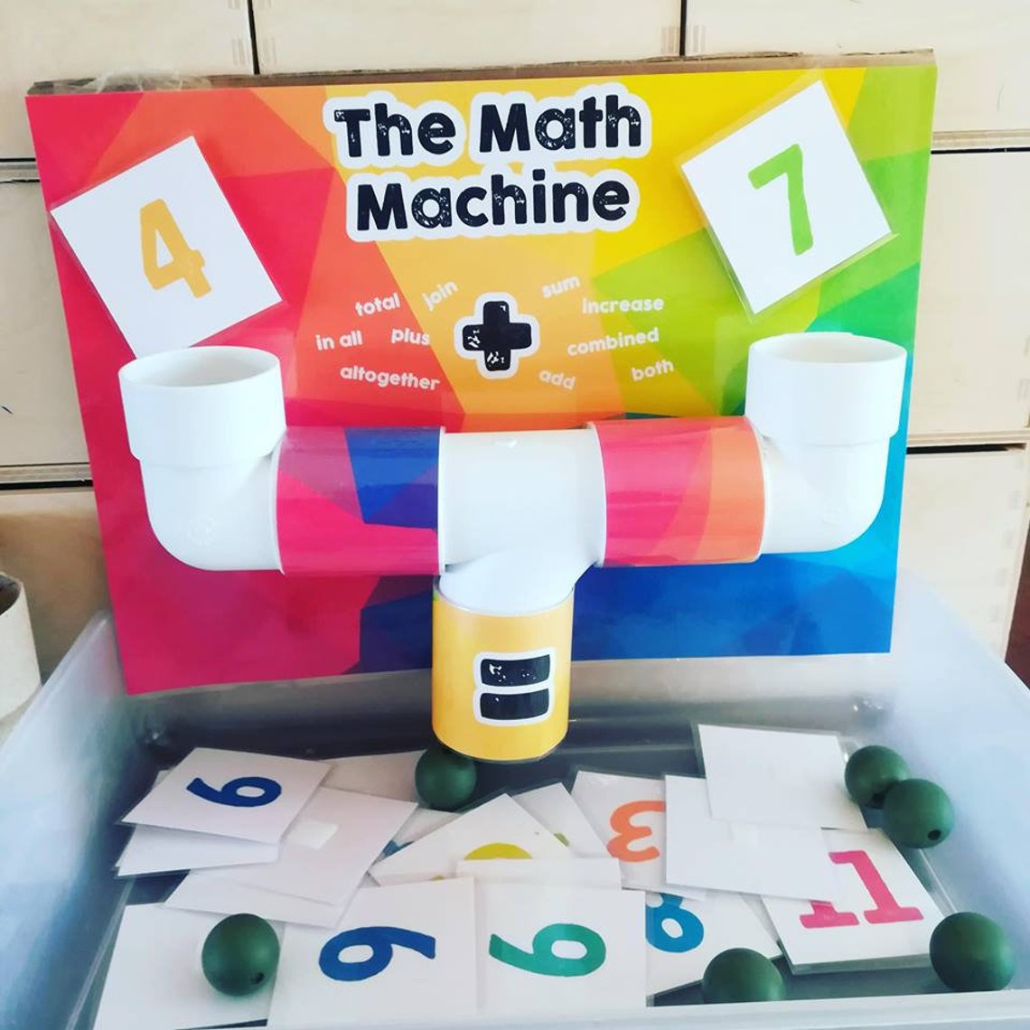 Colorful Math Machine Printable Materials, Preschool, Kindergarten ...