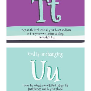 ABC Memory Verse Cards, 5x7 Inches, Characteristics of God, 27 Cards ...