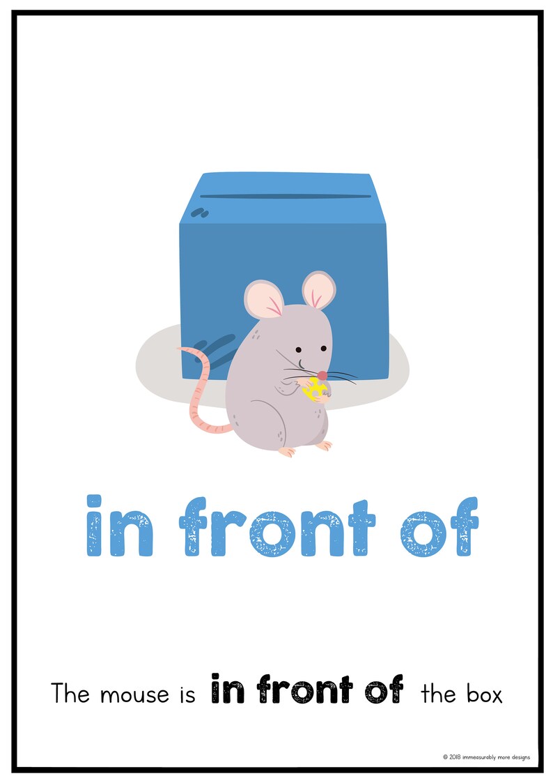 Prepositional Flash Cards, Preschool, Kindergarten Classroom, Home ...