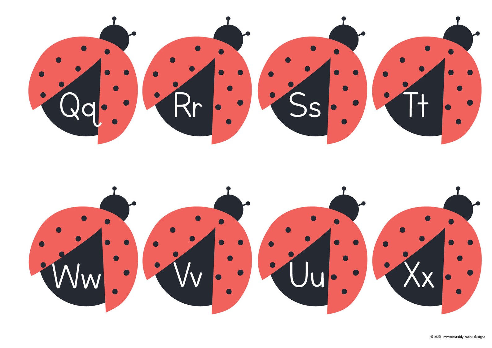Alphabet, Ladybug Letters Game, Preschool, Kindergarten Classroom, Home ...