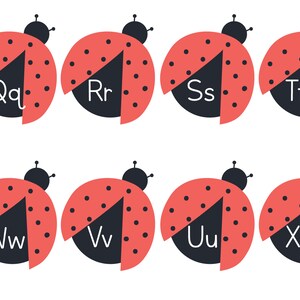 Alphabet, Ladybug Letters Game, Preschool, Kindergarten Classroom, Home ...