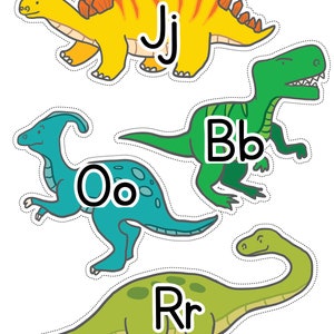 Dinosaur Alphabet, Numbers 1-20, Shapes, Dino Game, Preschool ...