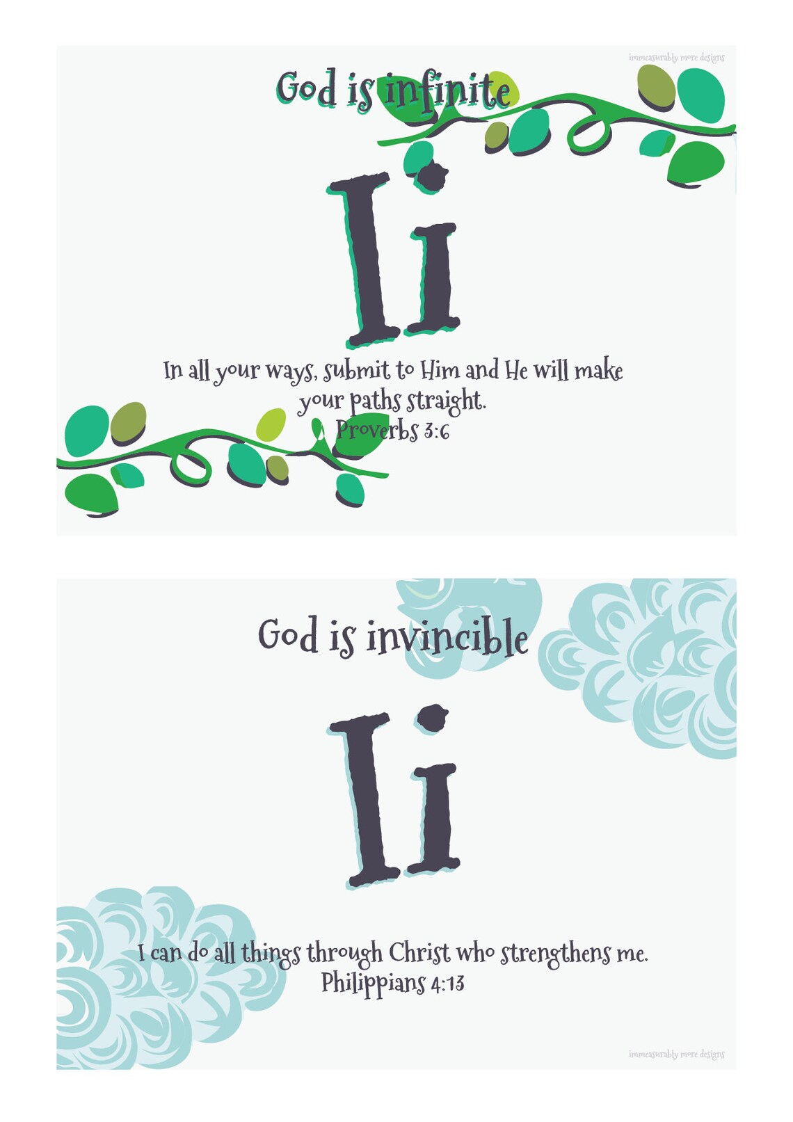 ABC Memory Verse Cards, 5x7 Inches, Characteristics of God, 27 Cards ...