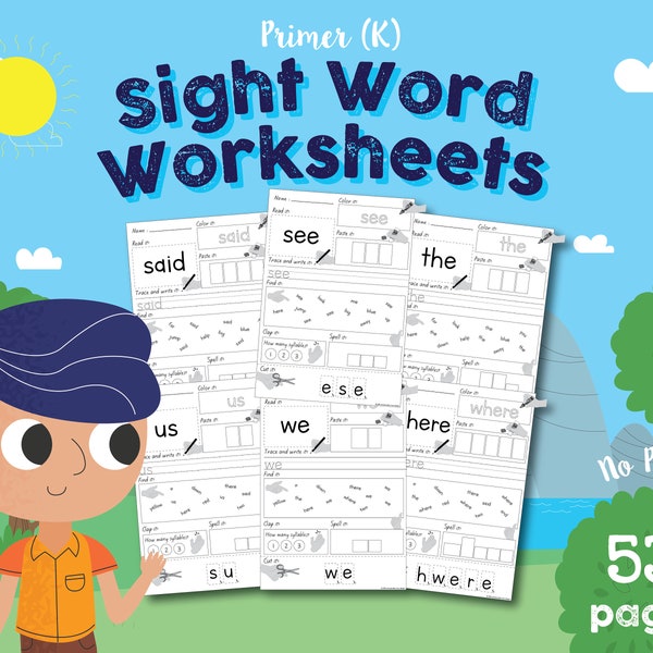 Fry Worksheets - Etsy