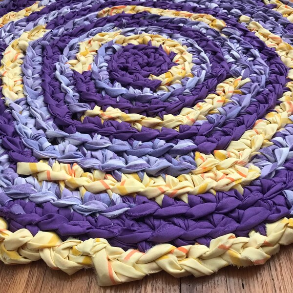 Round Crochet Rug - Etsy