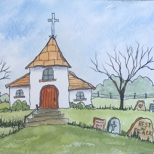 Line and Wash Art - Etsy