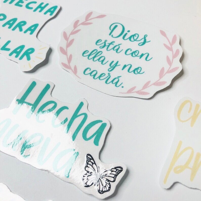 Christian Spanish Stickers | Pastel | Bible Stickers | Journal ...