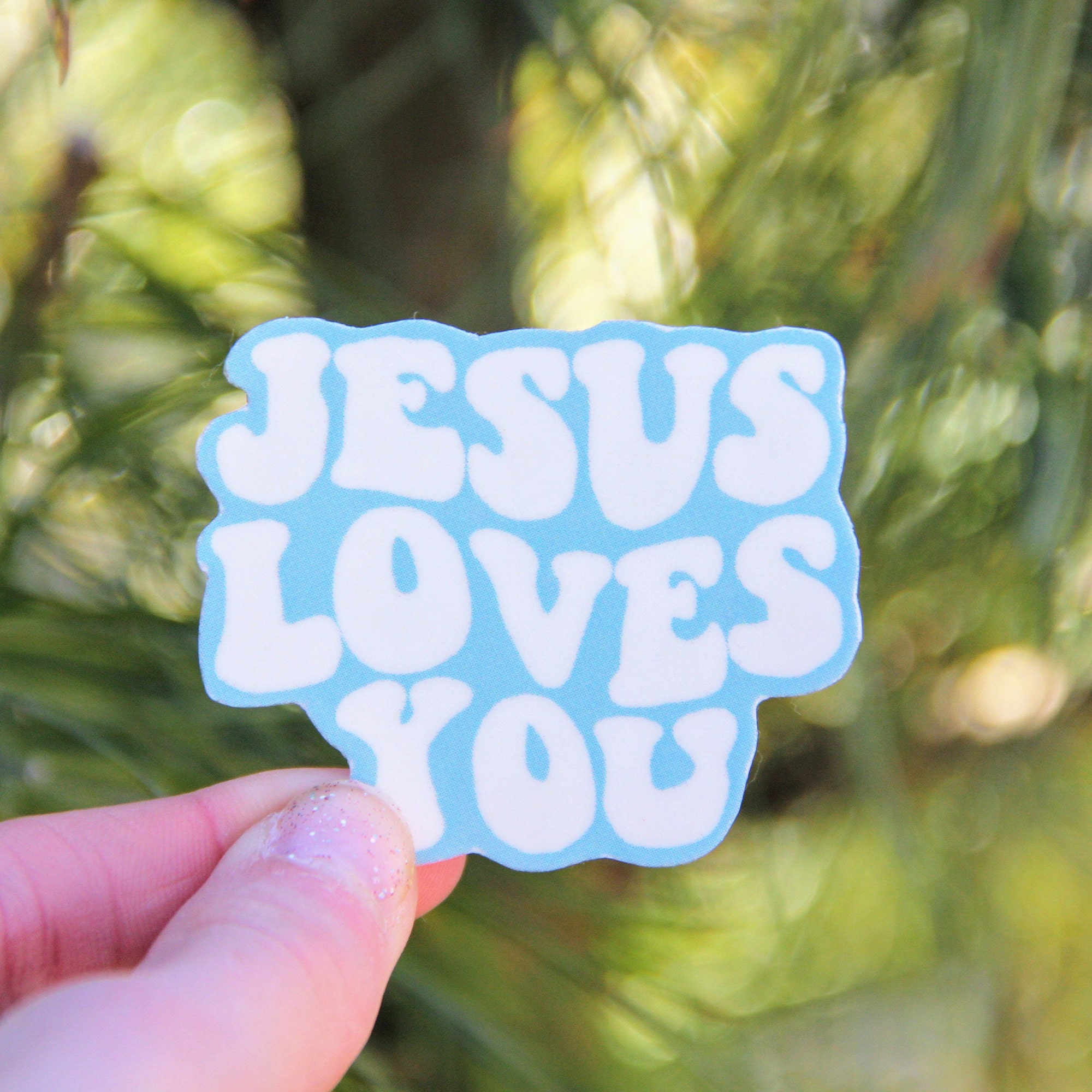 Christian Jesus Loves You Sticker Waterproof Journal Faith Sticker ...