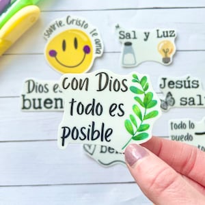 Christian Spanish Stickers | Spanish Stickers | Faith Stickers | Laptop ...