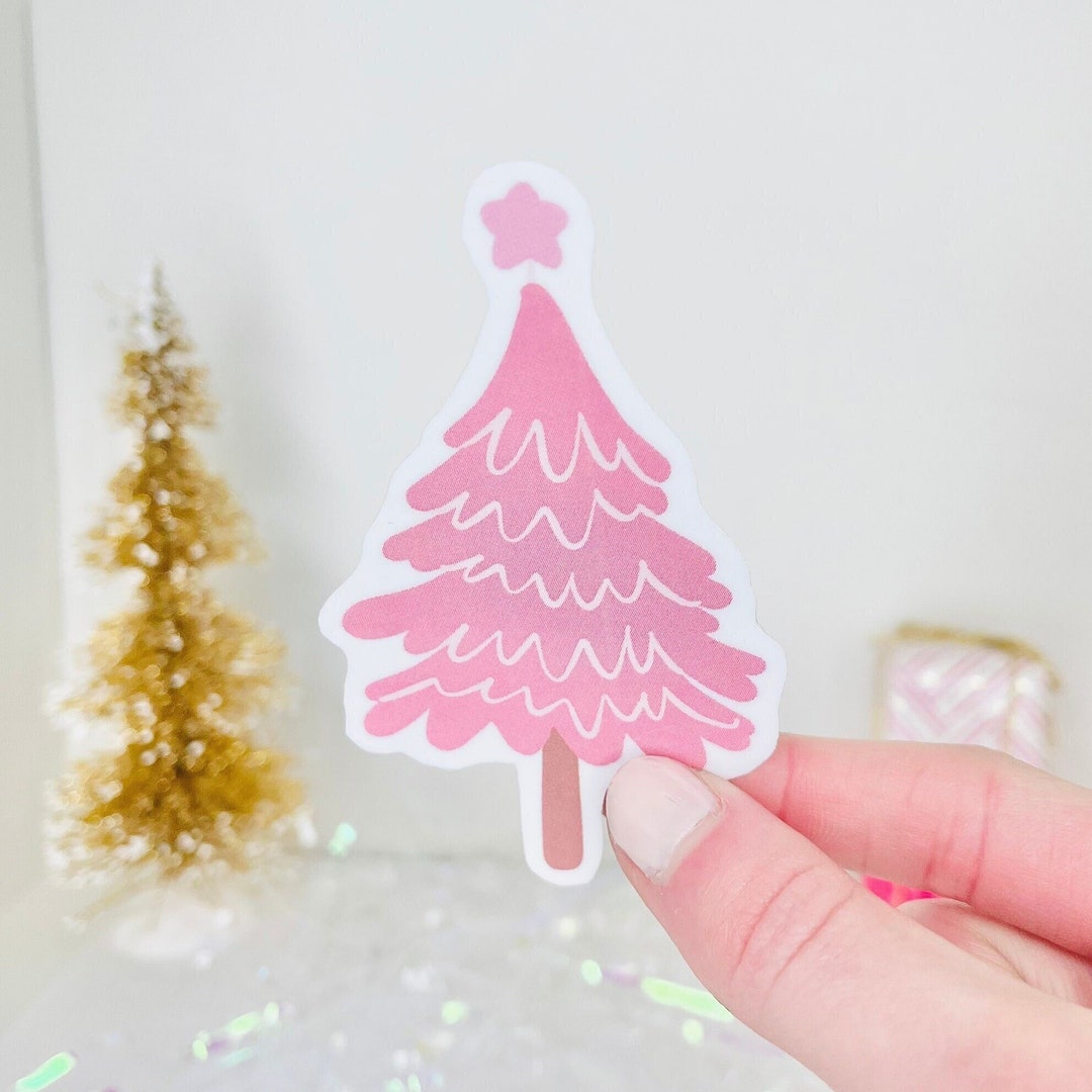 Christmas Stickers Pink Stickers Holiday Stickers Journal Waterproof ...