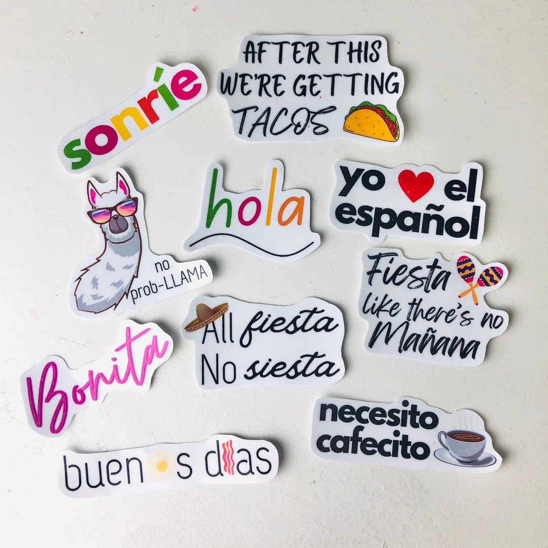 Spanish Stickers | Fiesta Stickers | Waterproof Stickers | Laptop ...