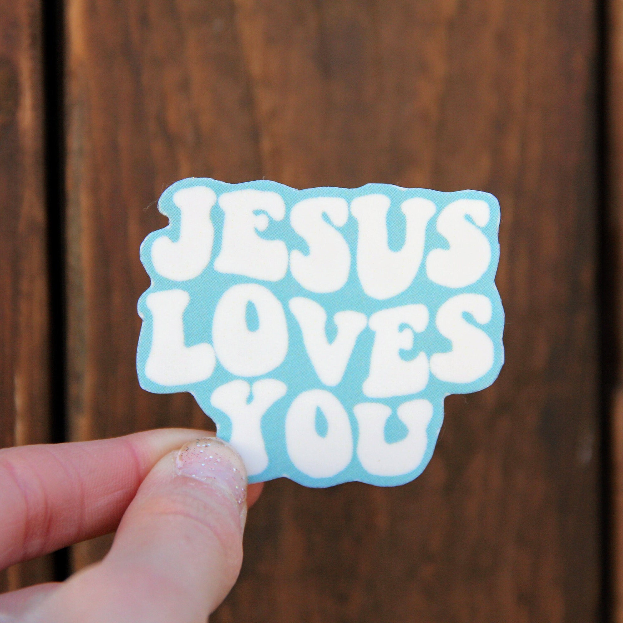 Christian Jesus Loves You Sticker Waterproof Journal Faith Sticker ...