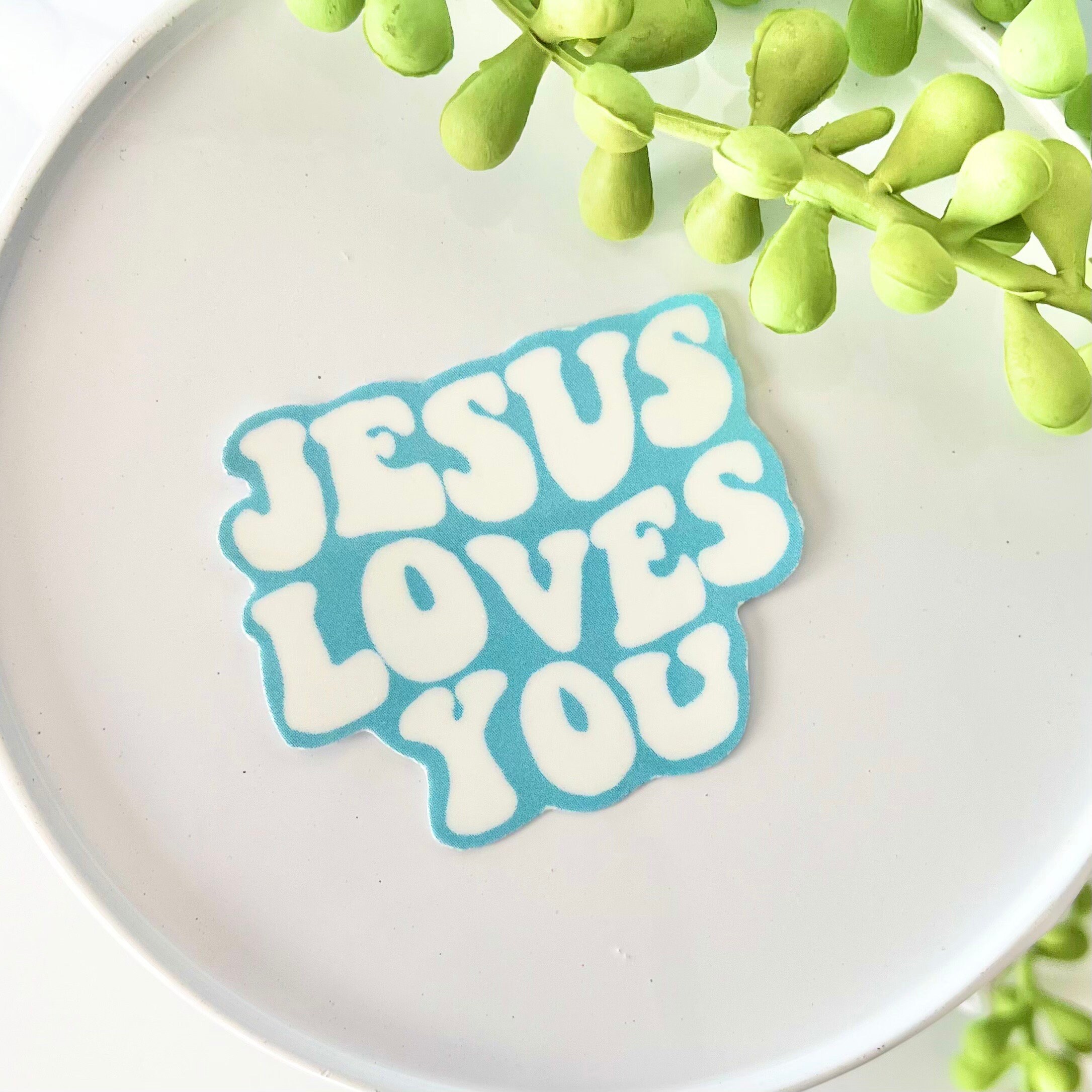 Christian Jesus Loves You Sticker Waterproof Journal Faith Sticker ...