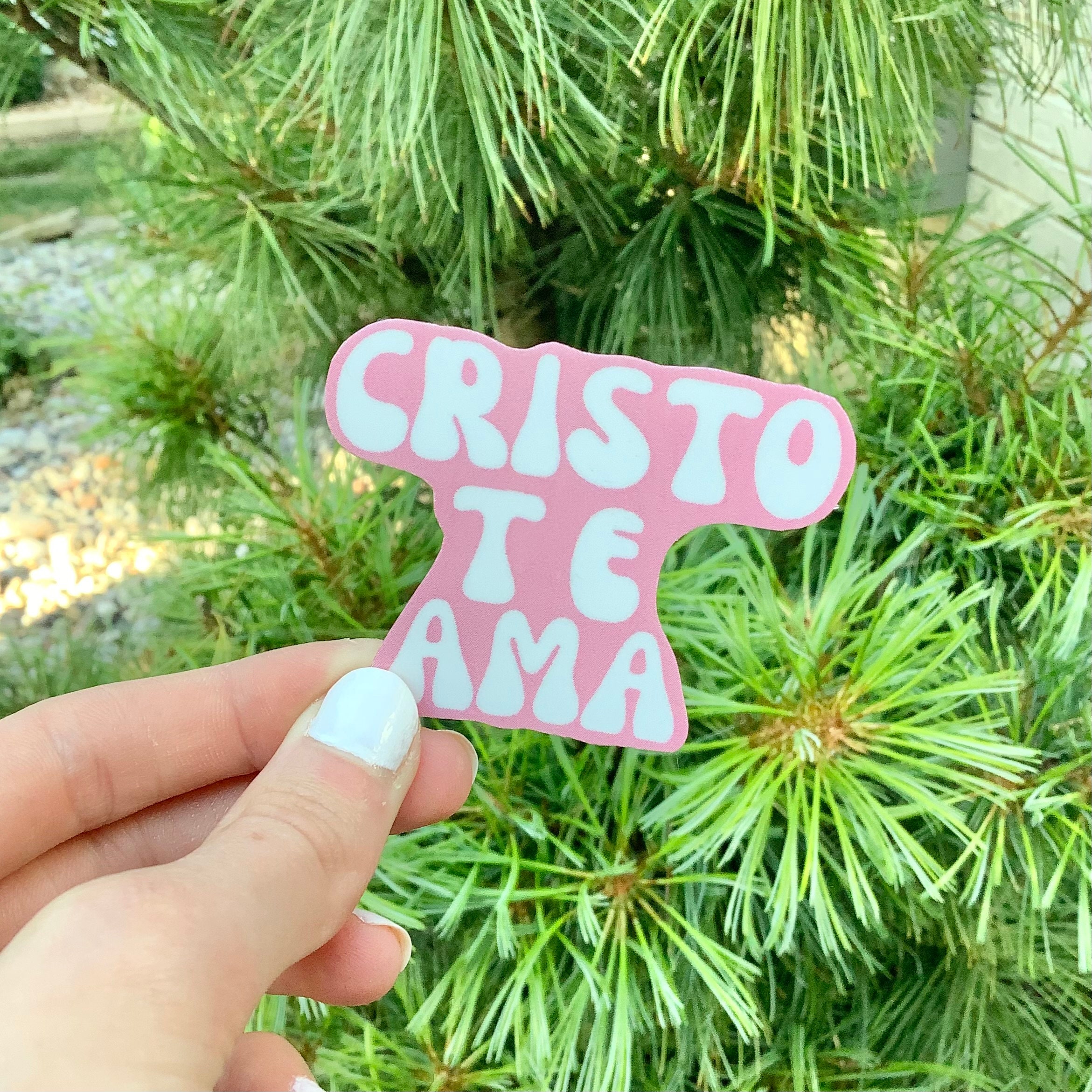 Christian Cristo Te Ama Sticker | Waterproof | Journal | Faith Sticker ...