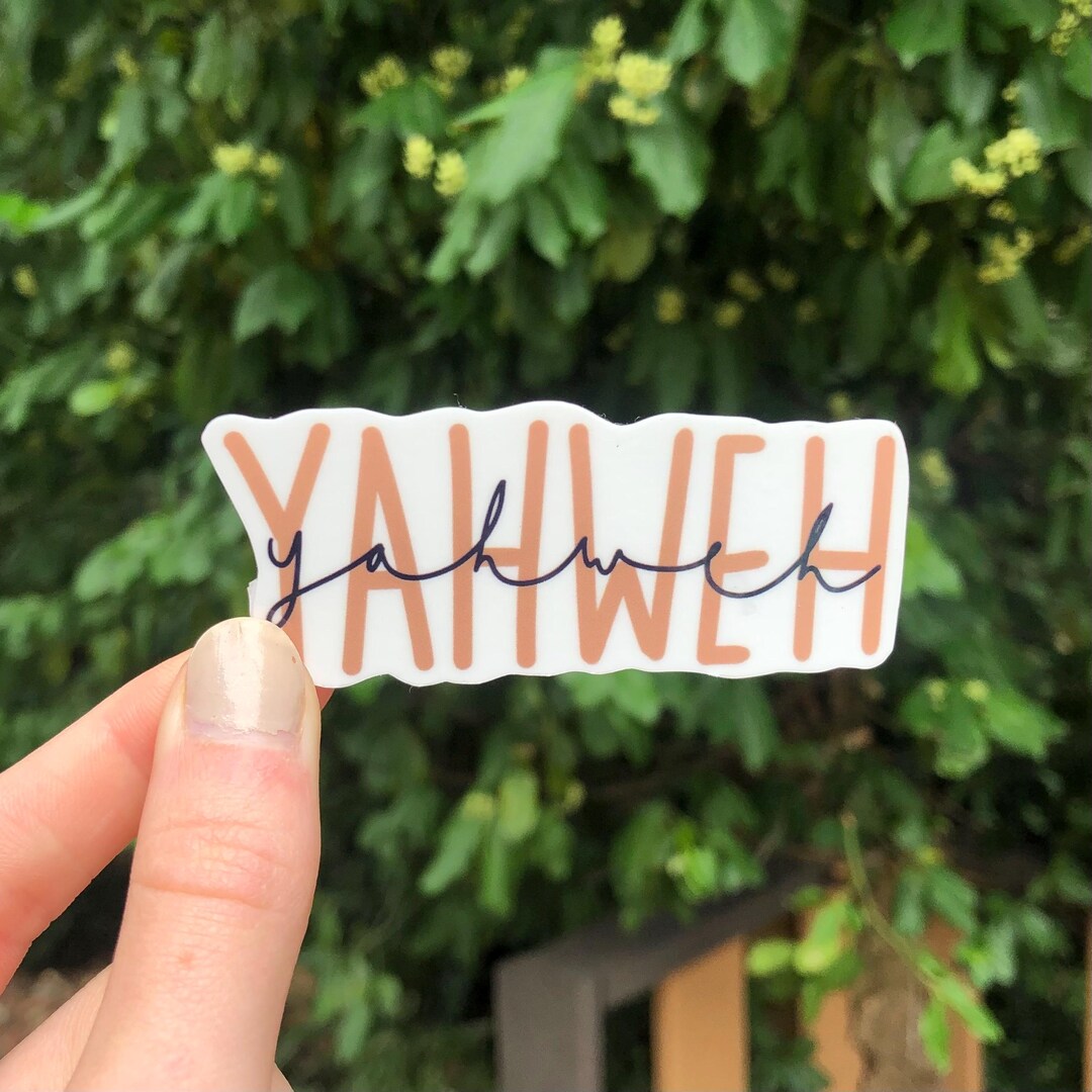 Yahweh Sticker: Waterproof Vinyl Decal for Laptop, Tumbler - Etsy