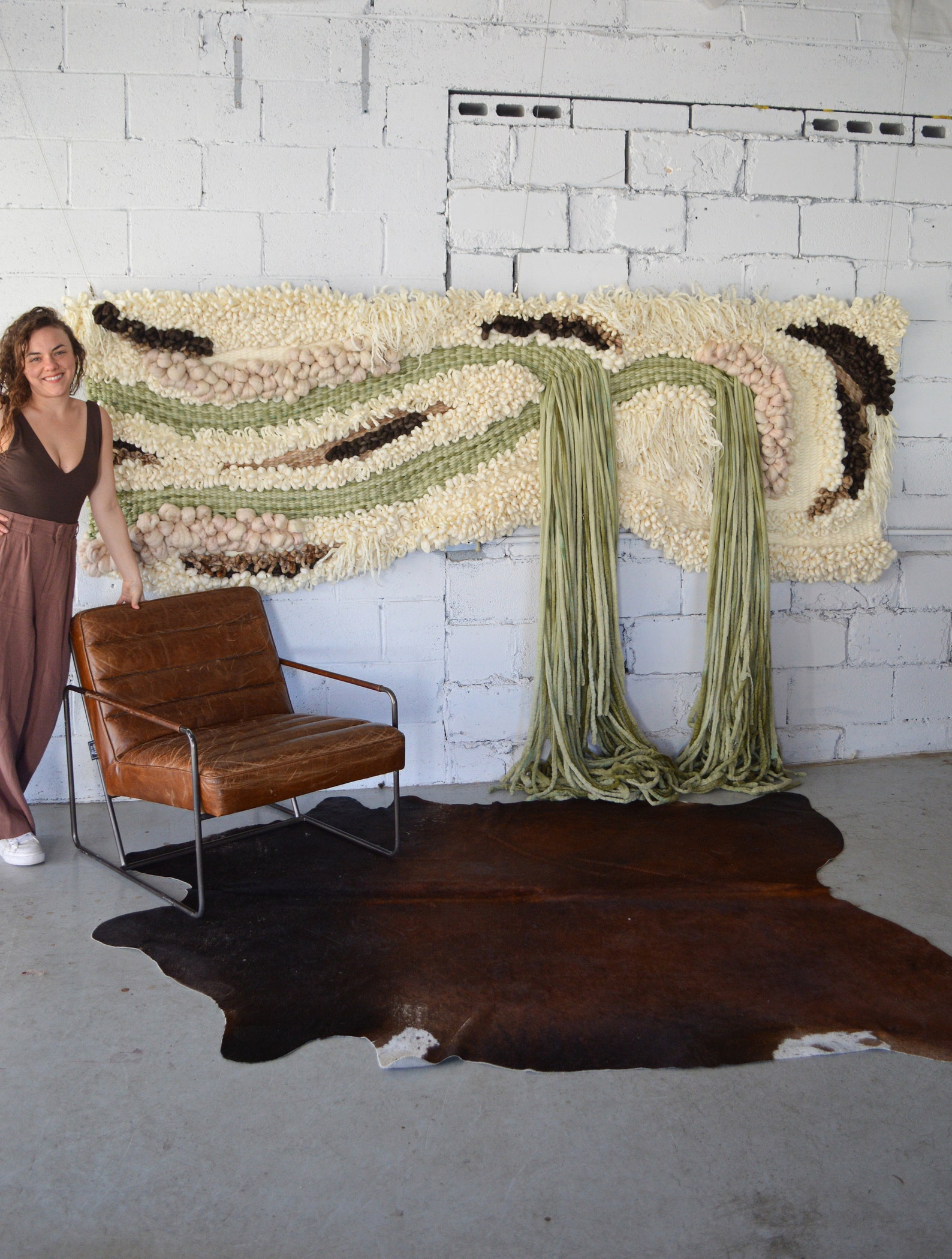 Textile Landscape Wall Sculpture – Large-scale Fiber Art Inspired by ...