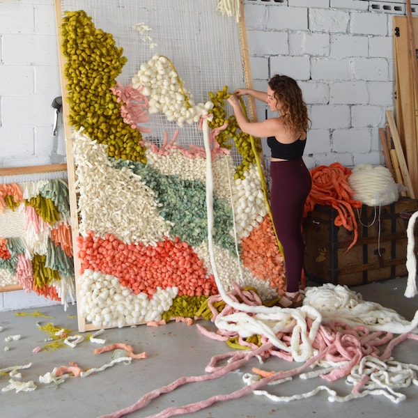 Wall Hanging Fiber Art - Etsy