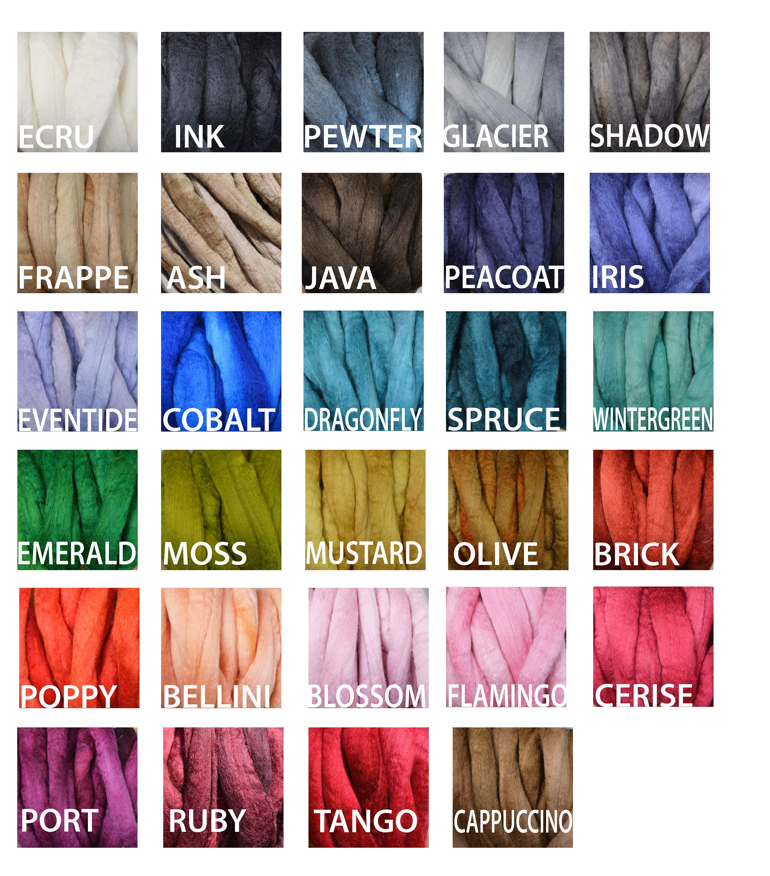 Felted Chunky Yarn - Dyed Merino Wool Lightly Felted Roving - Superfine ...