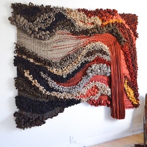 Sculptural Fiber Installation – Extra Large Wool Wall Art ...