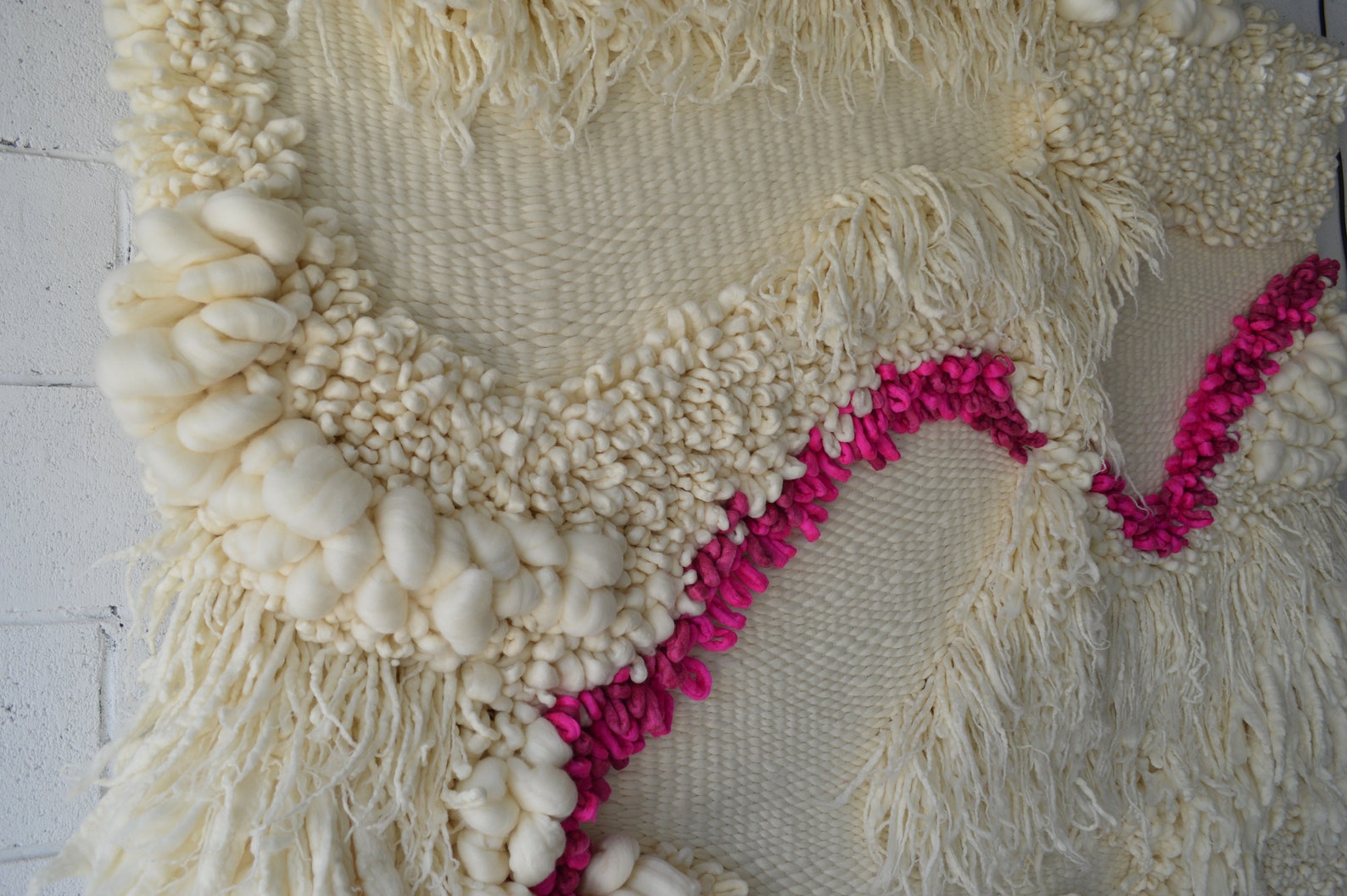 Large Macramé Contemporary Weaving TAPESTRY WALL HANGING Fabric Wall ...