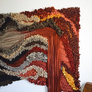 Sculptural Fiber Installation – Extra Large Wool Wall Art ...