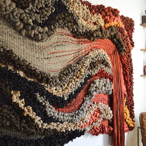 Sculptural Fiber Installation – Extra Large Wool Wall Art ...