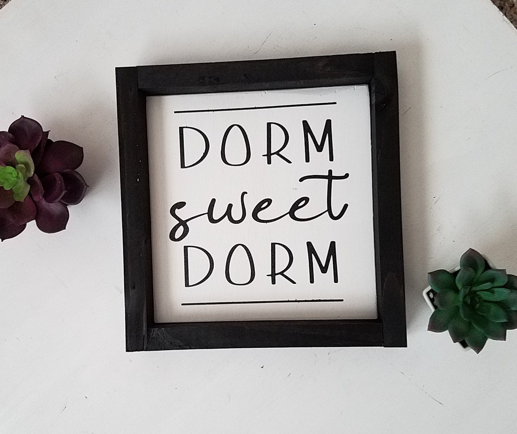Dorm Sweet Dorm Handmade Wood Sign College Life Dorm Life | Etsy