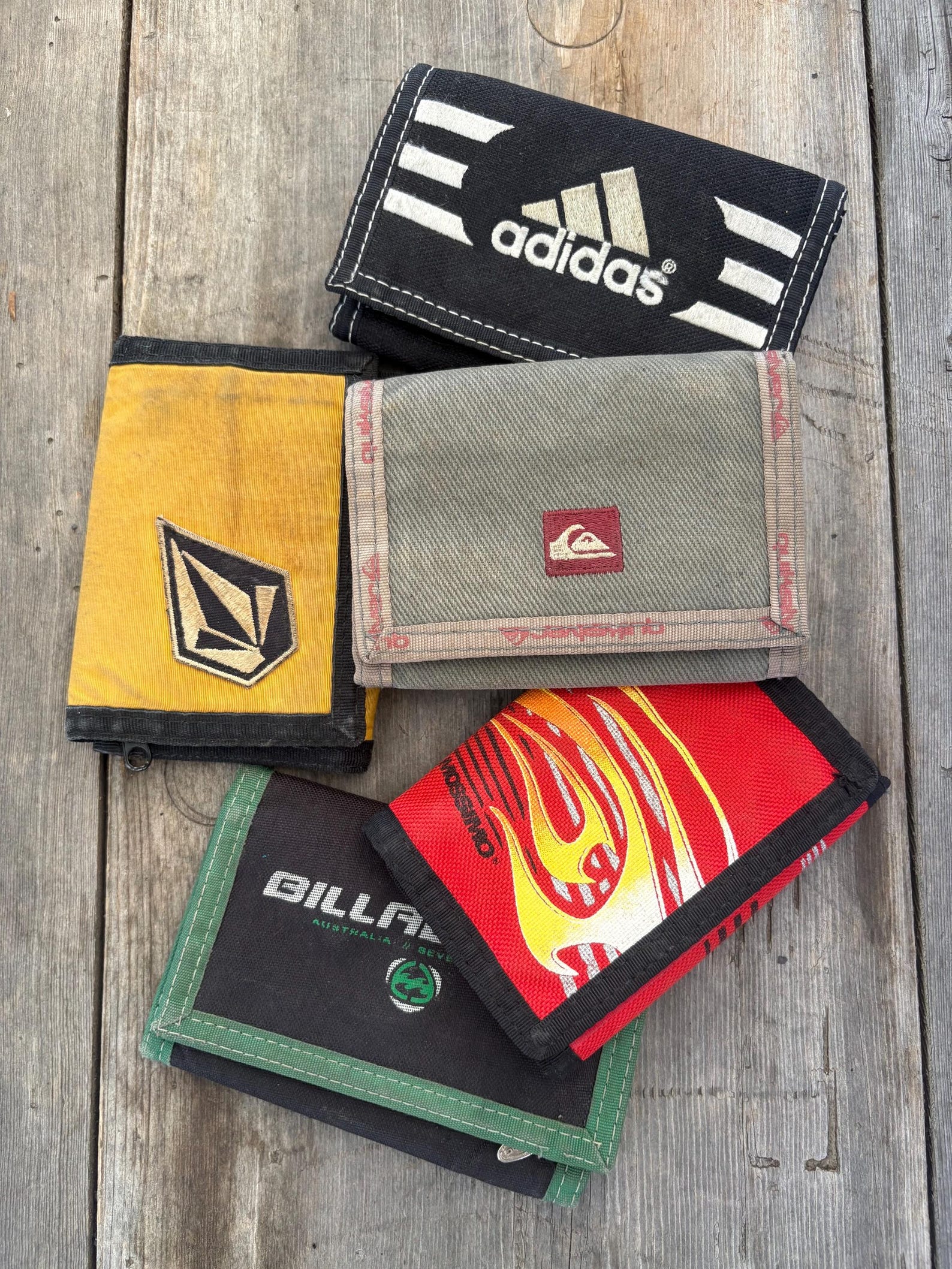 Vintage Y2K Surf Style Trifold Wallets | Quiksilver, Adidas, Mossimo ...