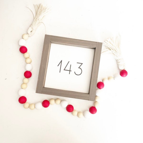 143 Sign - Etsy